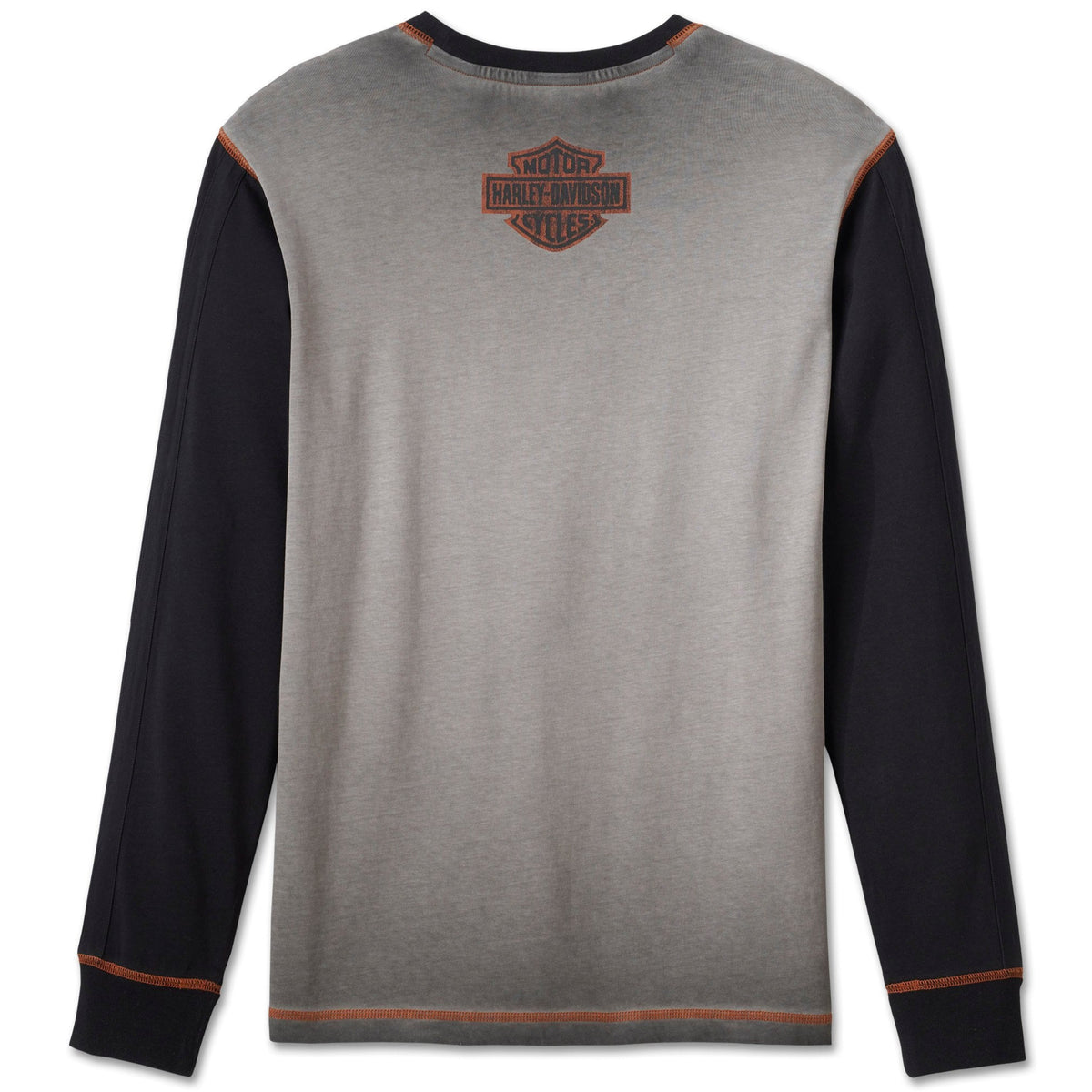 Harley-Davidson Men's Iron Bond Long Sleeve Colorblocked T-Shirt, Gray – Daytona Harley-Davidson