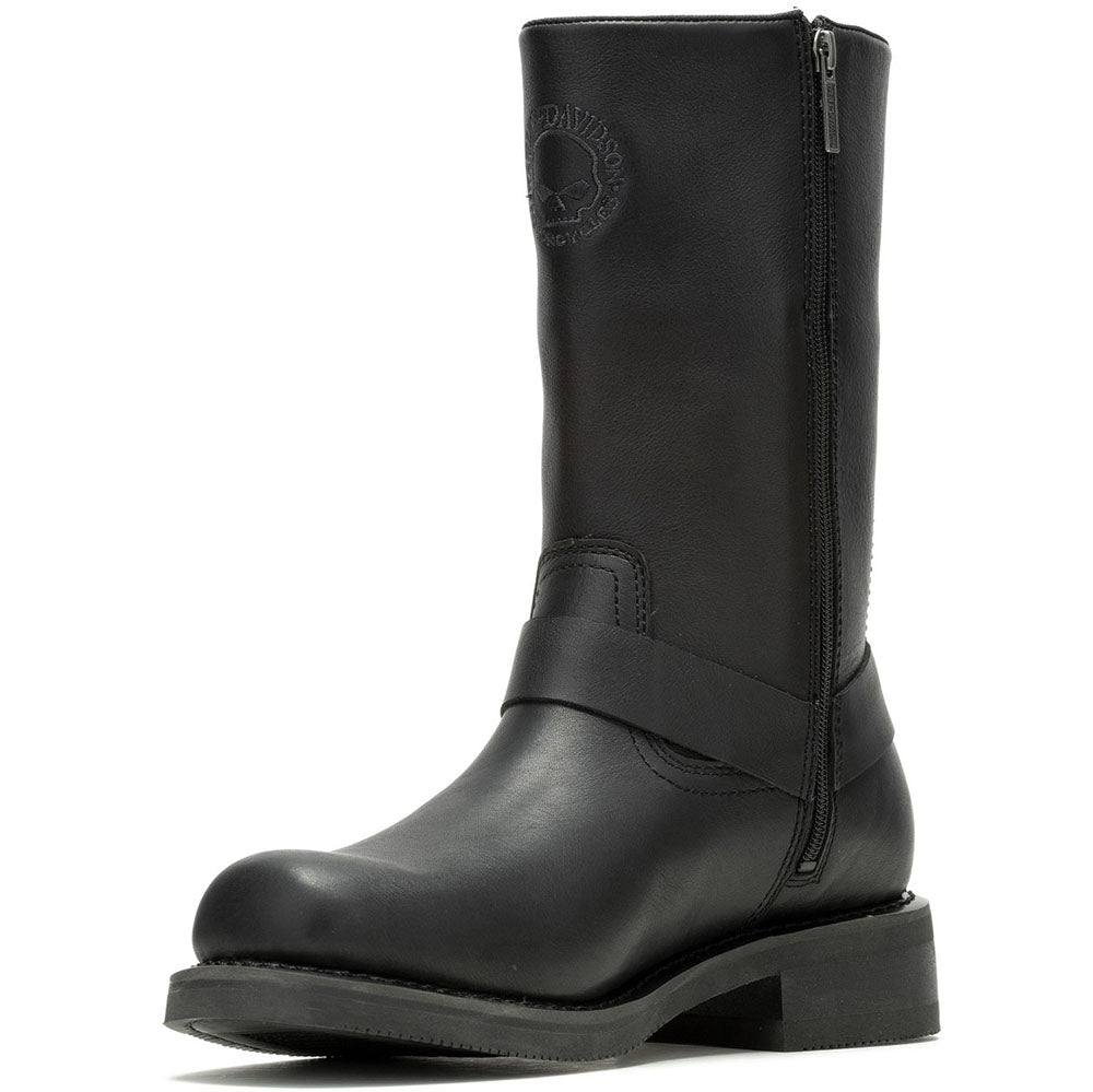 Harley-Davidson Men's Hustin Skull Waterproof Motorcycle Boots, Black – Daytona Harley-Davidson