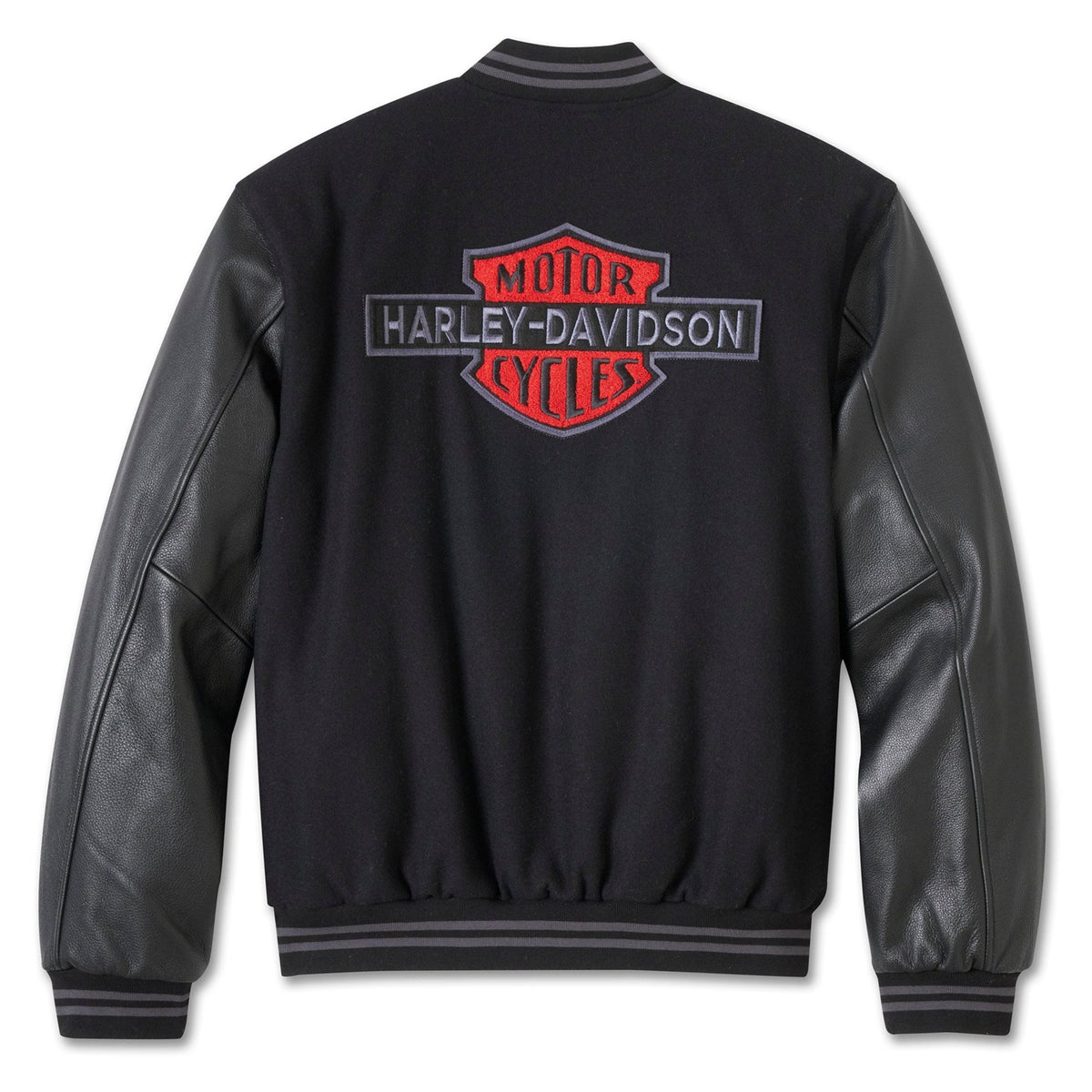 Harley-Davidson V-Twin Varsity Leather Jacket, Black 97002-25VM ...