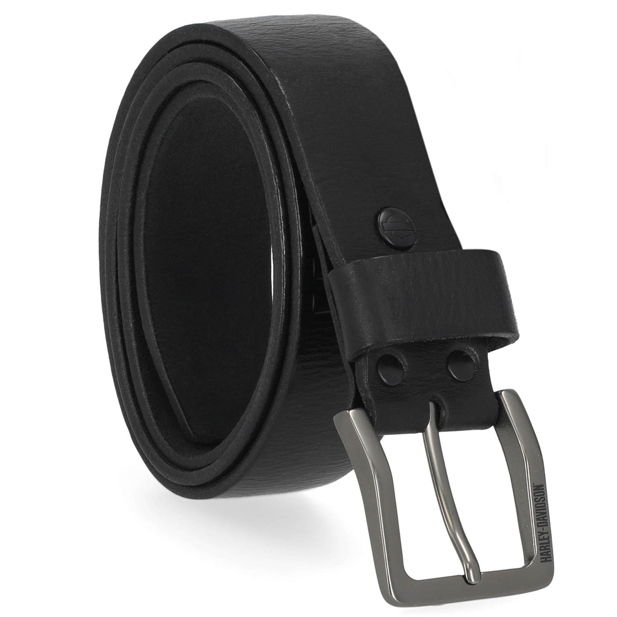 Harley-Davidson Men's Oversized Embossed Matte Gunmetal Finish Belt, B ...