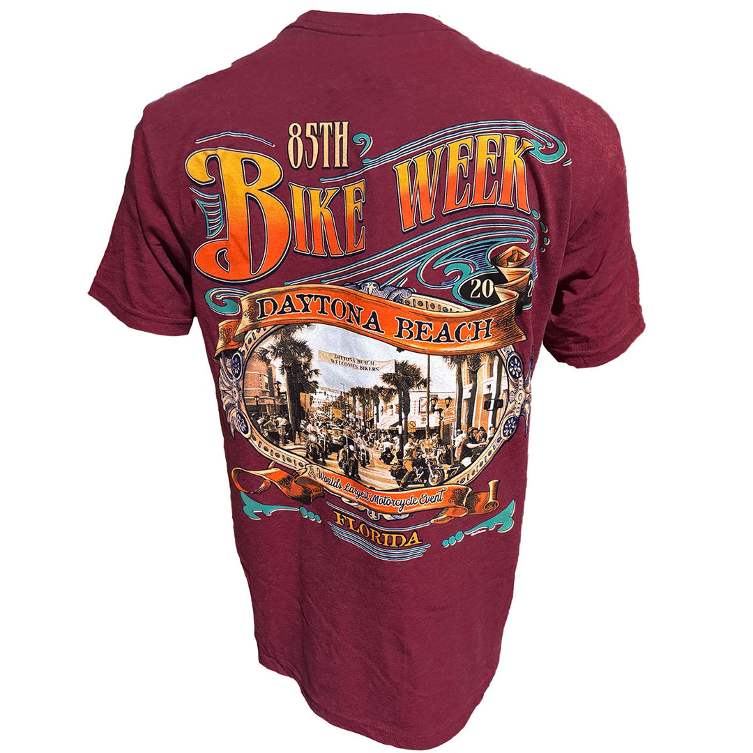 Official Daytona Bike Week 2026 Men's Iconic Main St. Line-Up Short Sl ...
