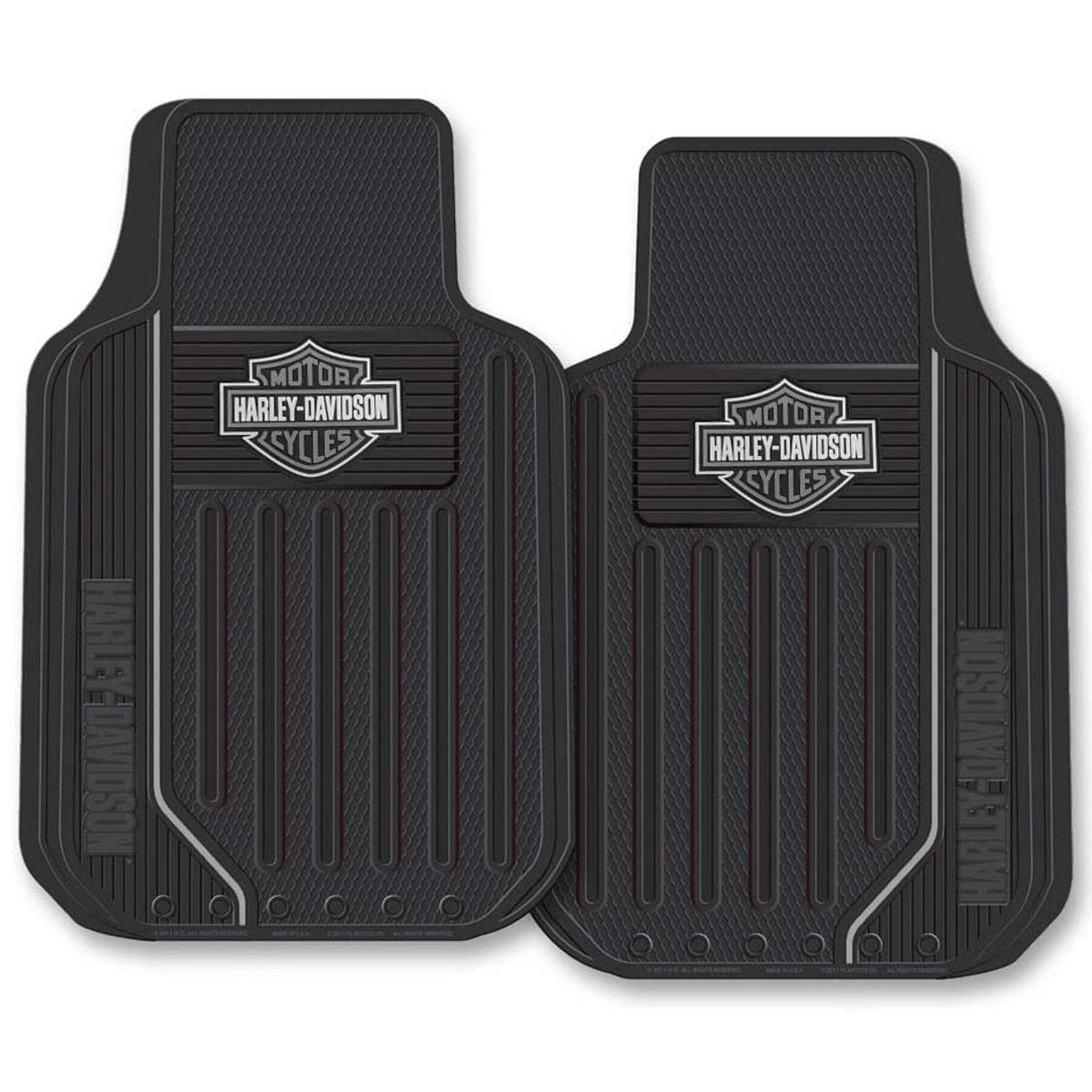 Harley-Davidson Floor Mats, Elite Series Bar & Shield Logo, Non-Carpet ...