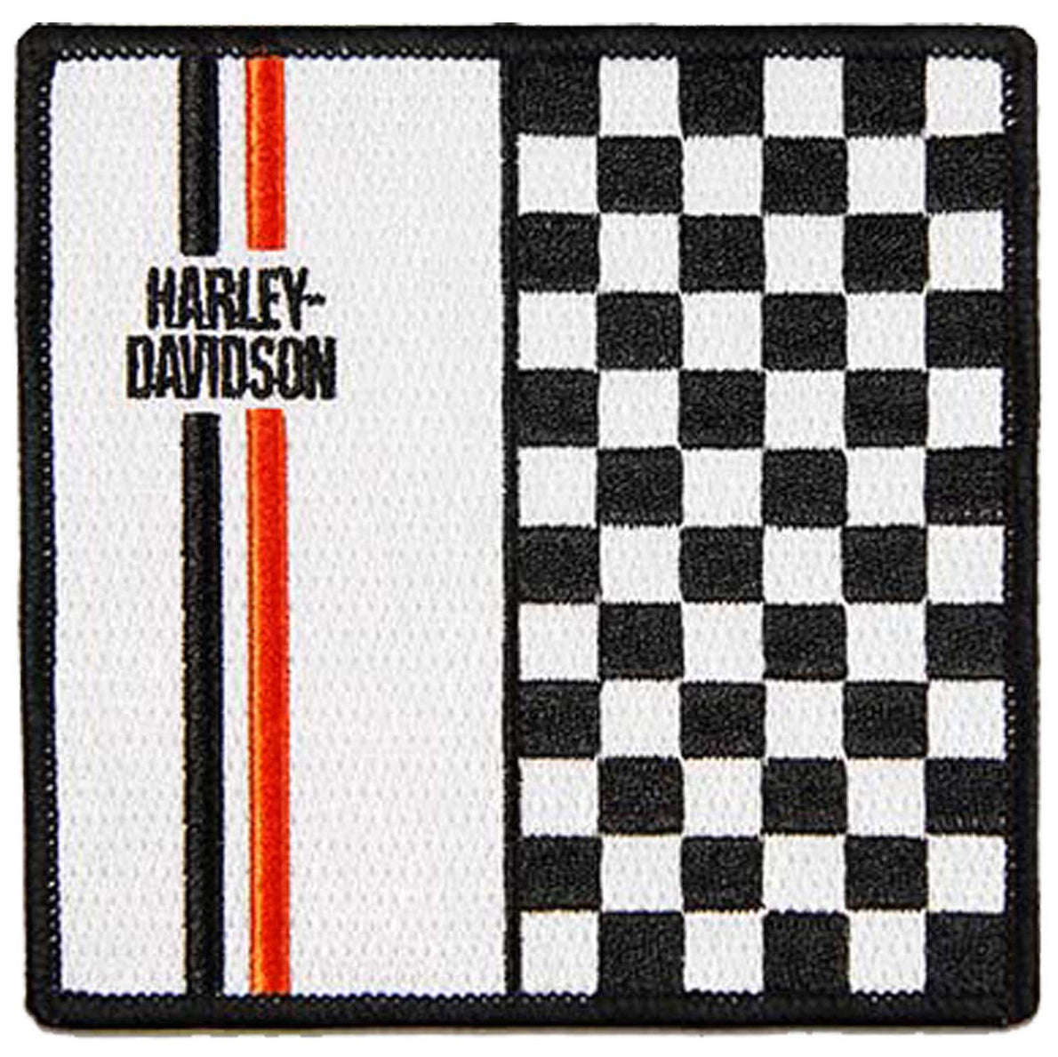 Harley-Davidson Embroidered Bold Checkered H-D Emblem 4" Sew-On Patch ...