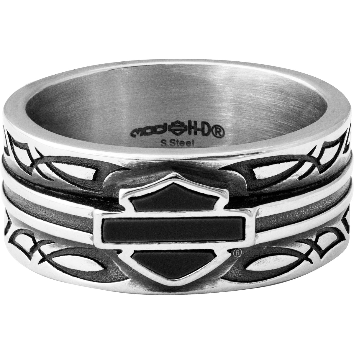 Men's Celtic Bar & Shield Ring Band Stainless Steel HSR0066 – Daytona ...